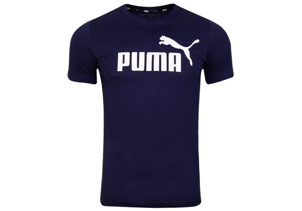 PUMA TRIČKO PÁNSKÉ T-SHIRT ESS LOGO TEE NAVY 586666 06