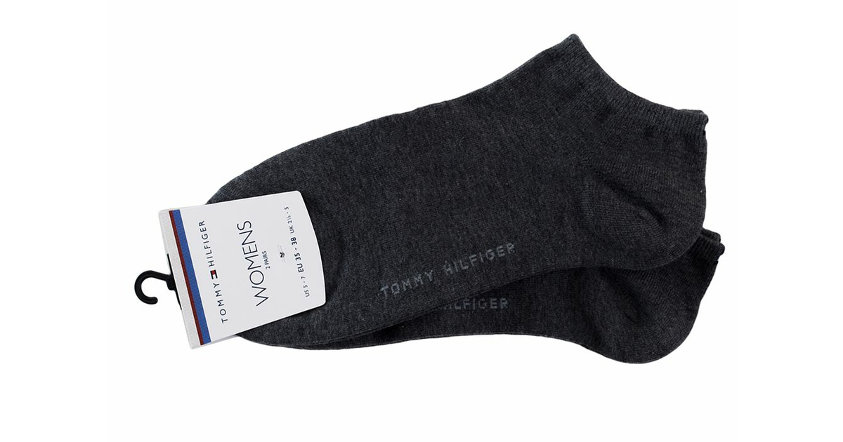 TOMMY HILFIGER DÁMSKÉ ŤAPKY 2 PÁRY GREY 343024001 758