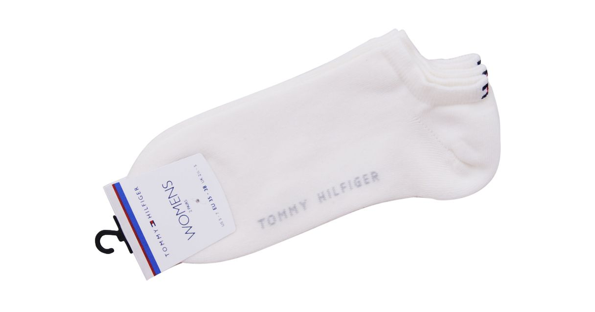 TOMMY HILFIGER DÁMSKÉ PONOŽKY 2 PÁRY WHITE 343024001 300