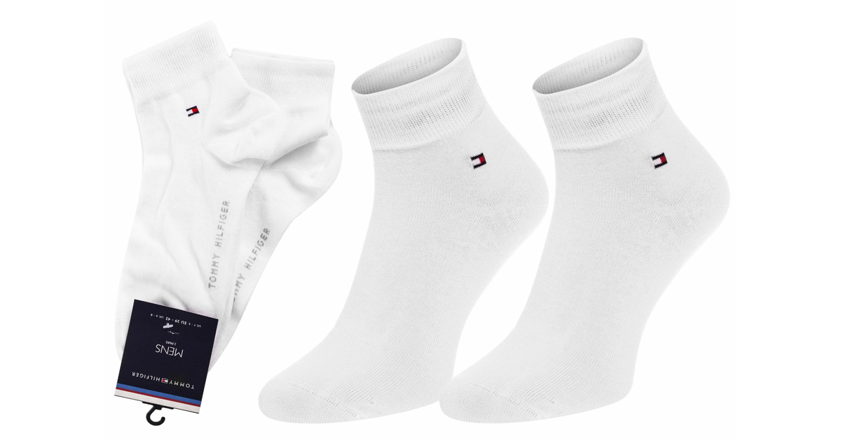 TOMMY HILFIGER PONOŽKY ŤAPKY WHITE 342 025 001 300