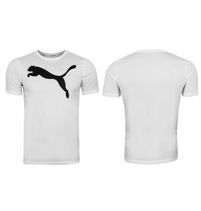 PUMA TRIČKO PÁNSKÉ T-SHIRT ACTIVE BIG LOGO TEE WHITE 586724 02